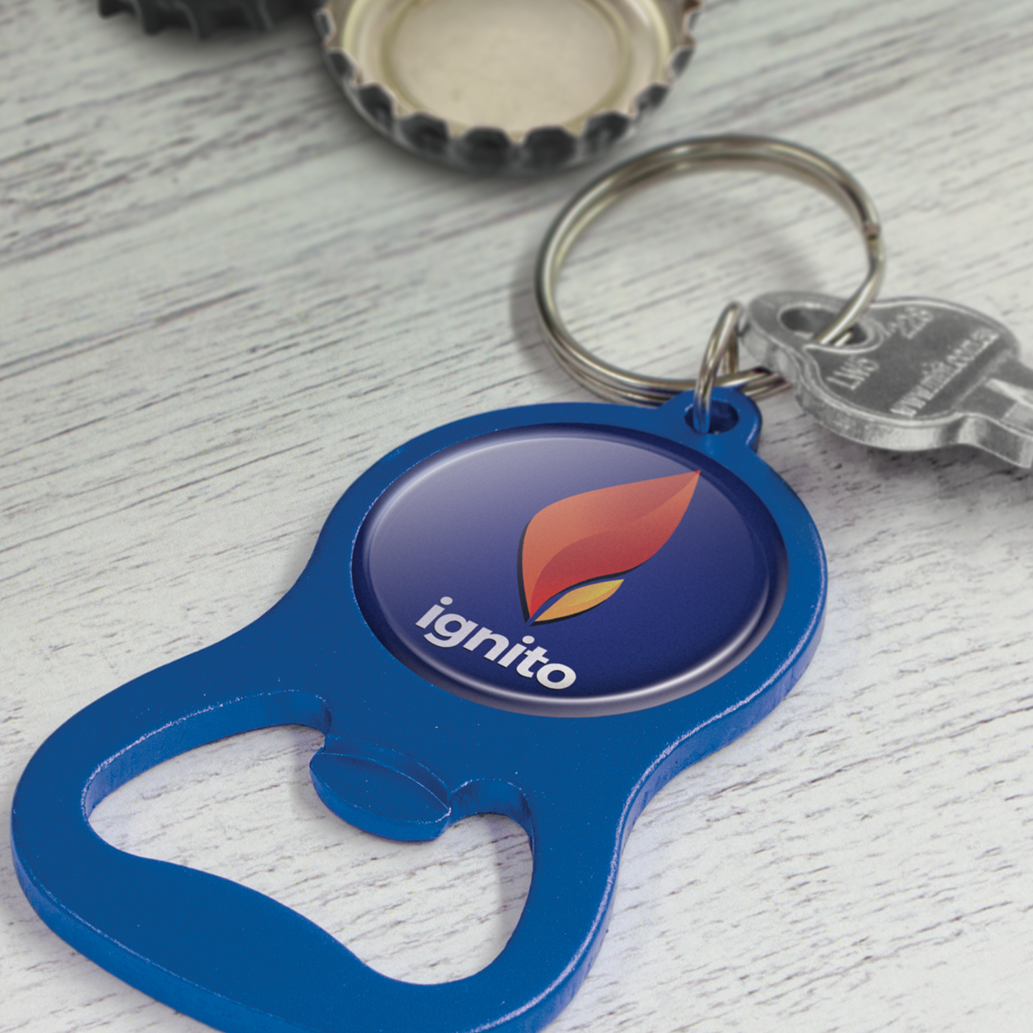TRENDS | Chevron Bottle Opener Key Ring