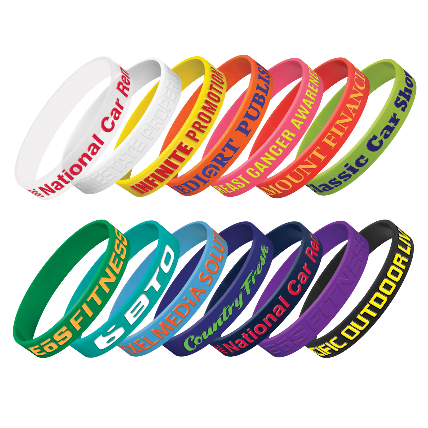 TRENDS | Silicone Wrist Band - Embossed