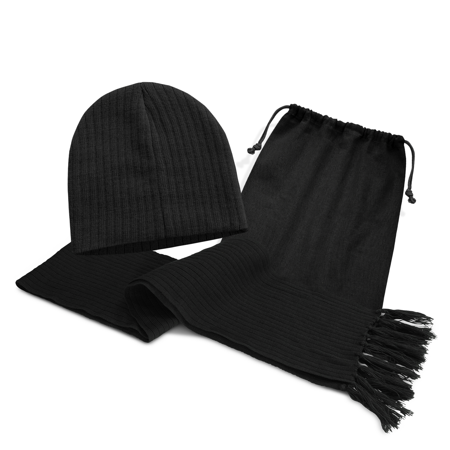 TRENDS | Nebraska Scarf and Beanie Set
