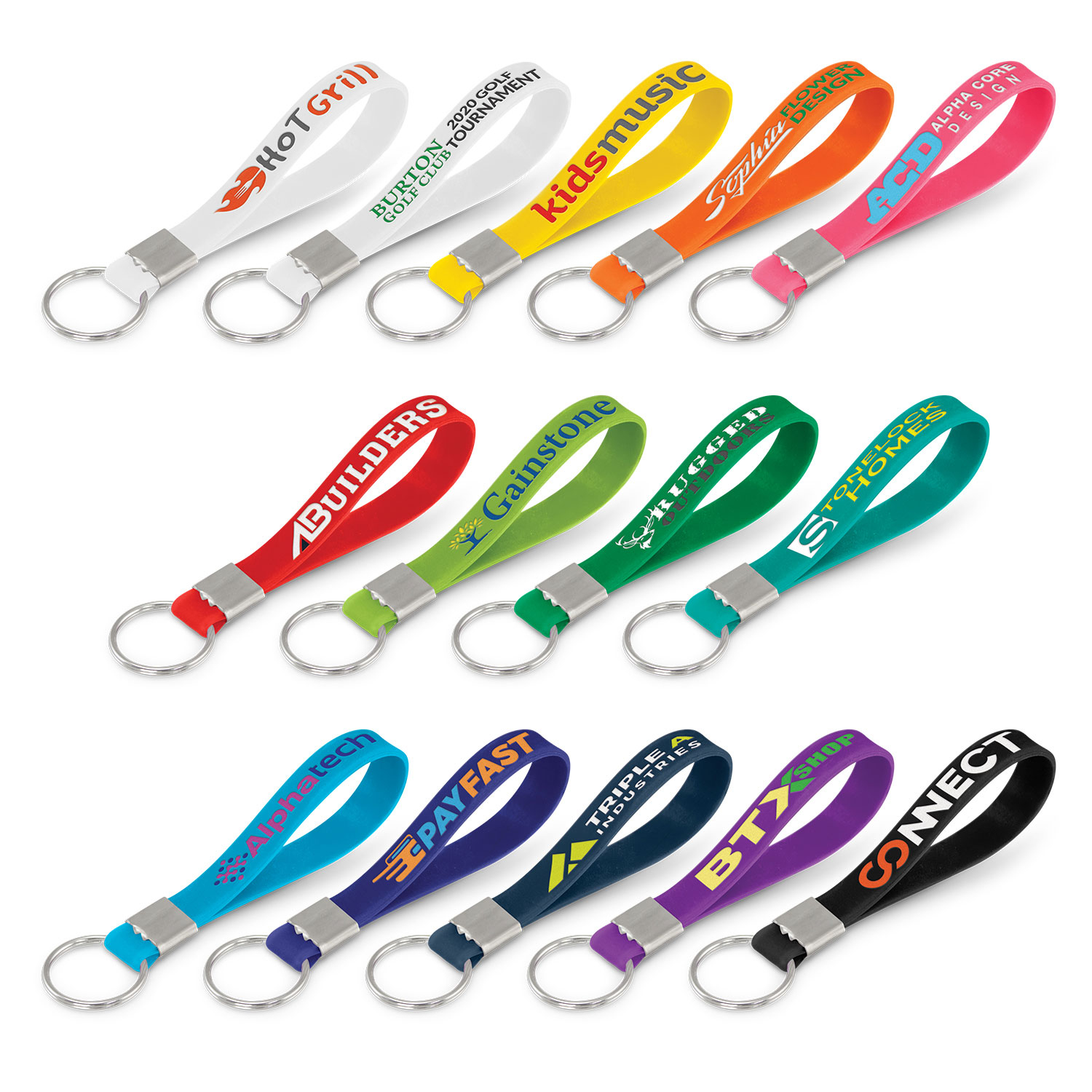 TRENDS | Silicone Key Ring - Debossed