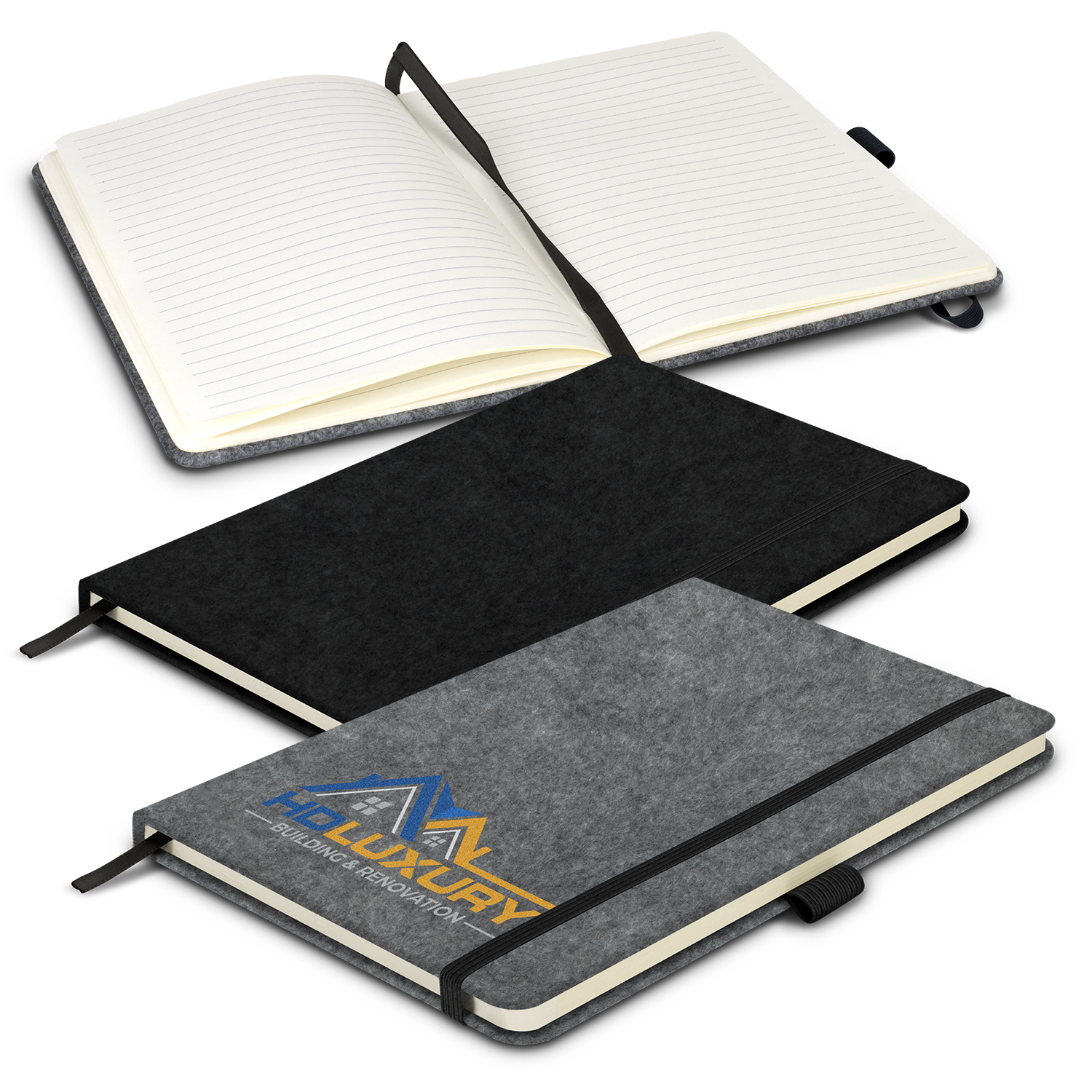 TRENDS | RPET Felt Hard Cover Notebook