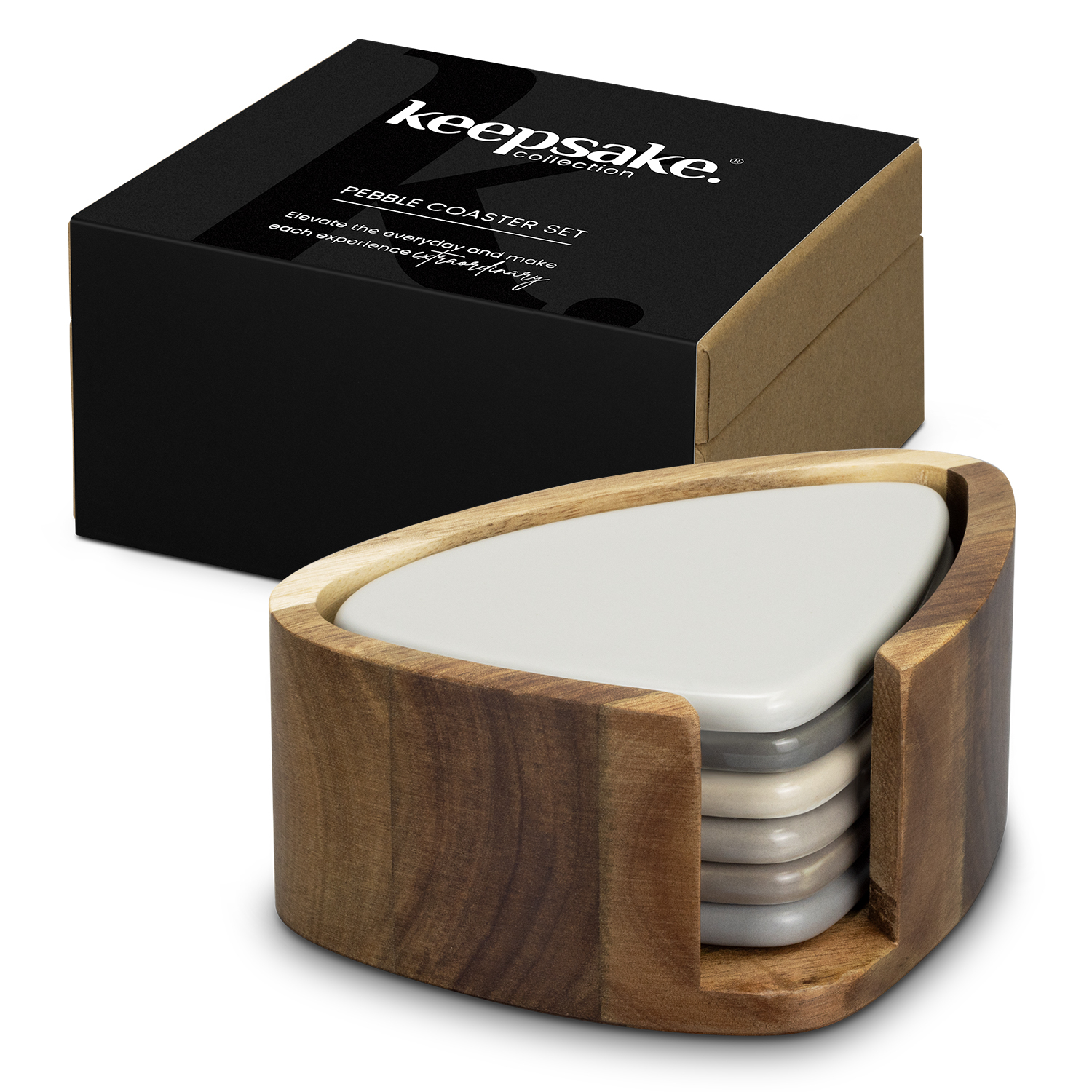 TRENDS | Keepsake Pebble Coaster Set