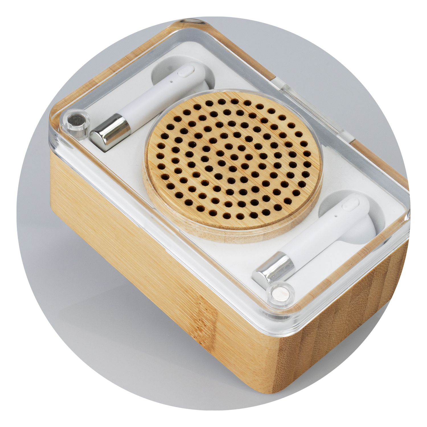 TRENDS | Bamboo Wireless Speaker & Earbud Set