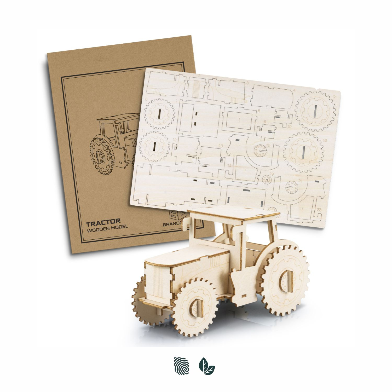 TRENDS | BRANDCRAFT Tractor Wooden Model