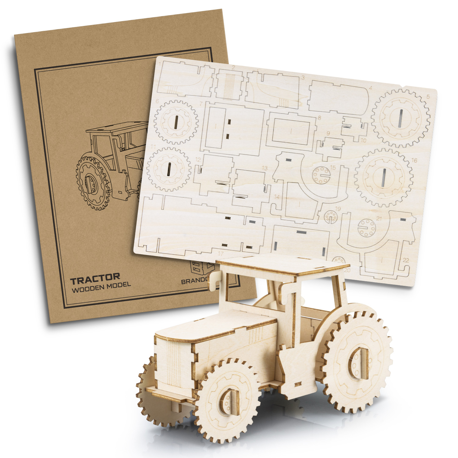 TRENDS | BRANDCRAFT Tractor Wooden Model