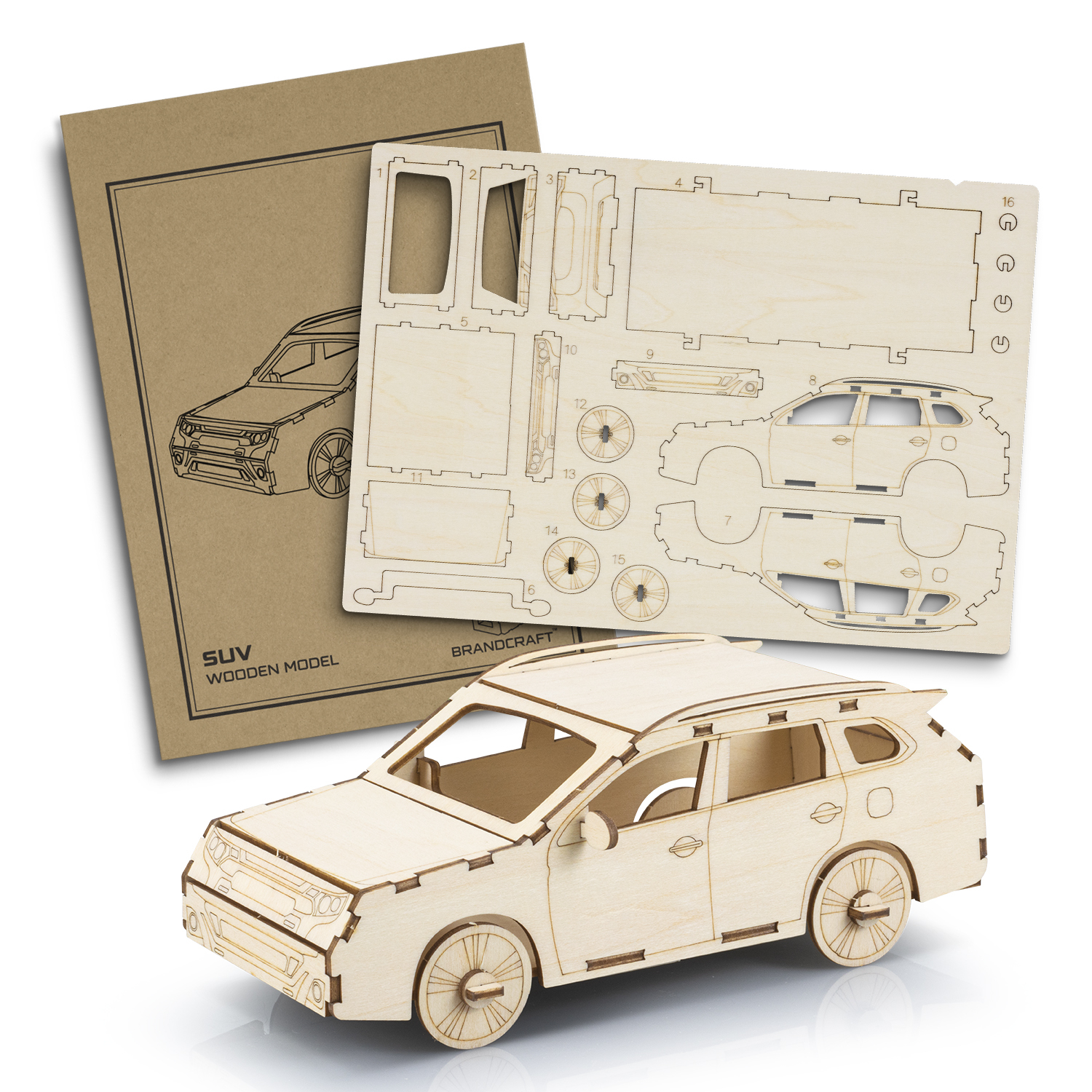 TRENDS | BRANDCRAFT SUV Wooden Model