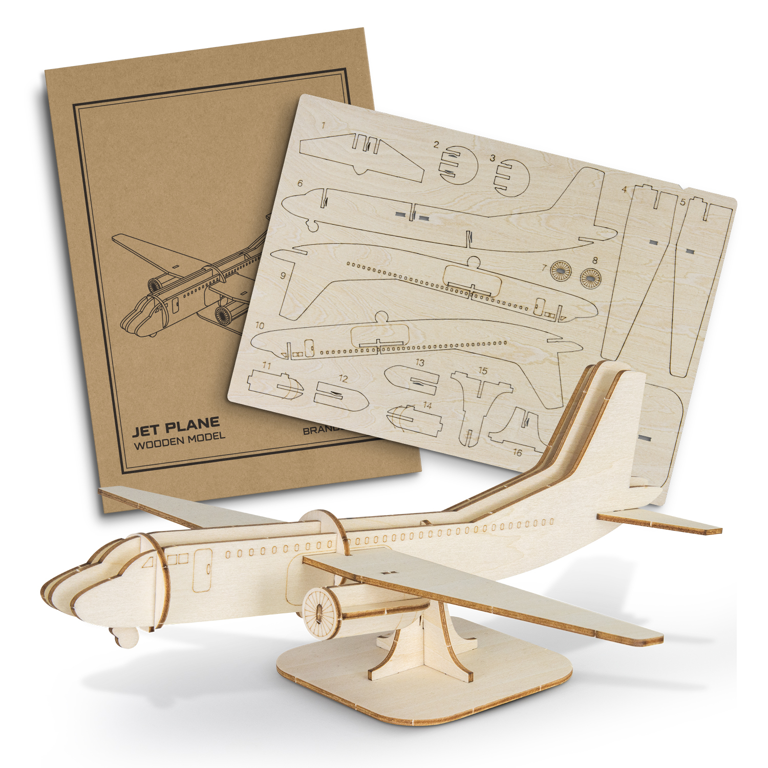 TRENDS | BRANDCRAFT Jet Plane Wooden Model