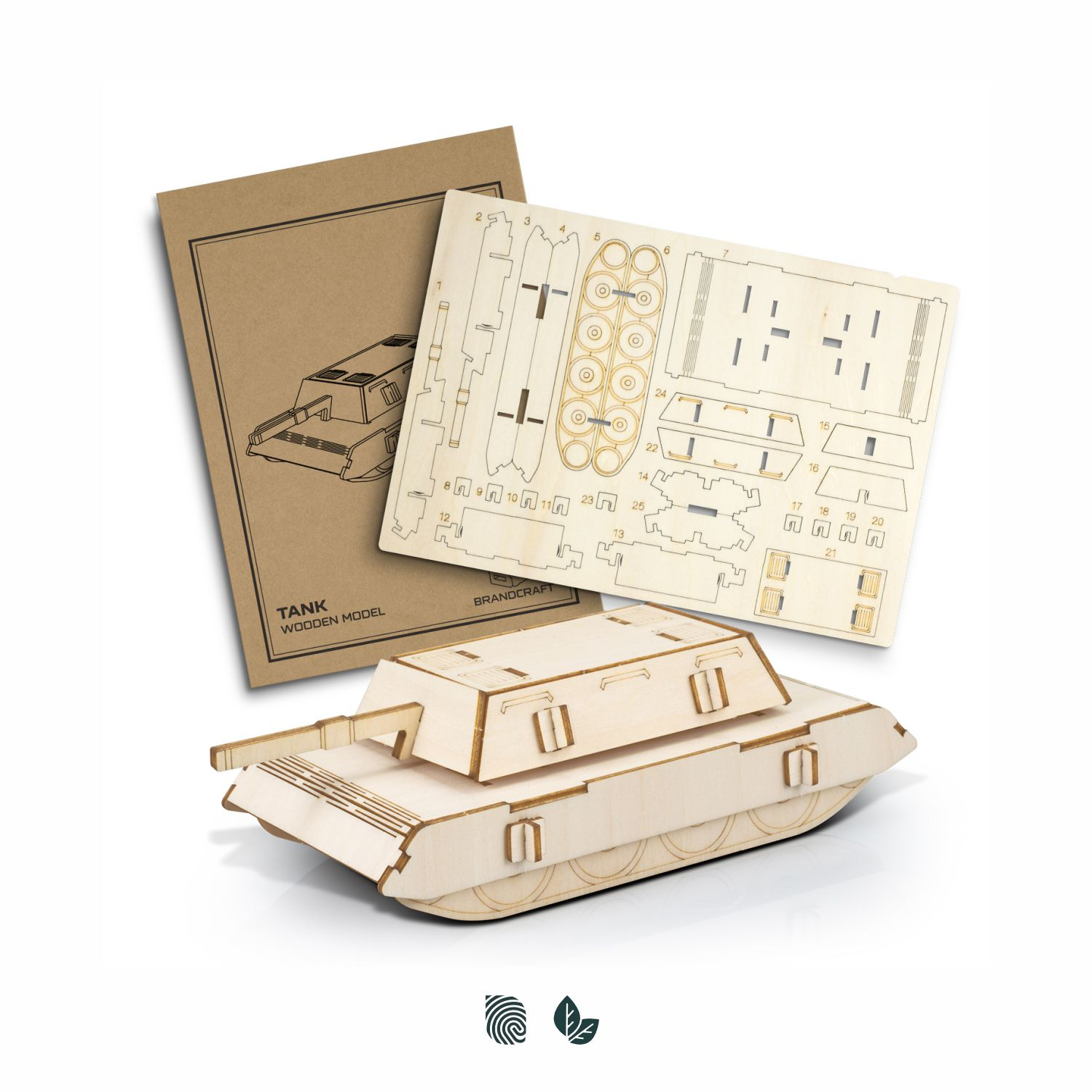 TRENDS | BRANDCRAFT Tank Wooden Model