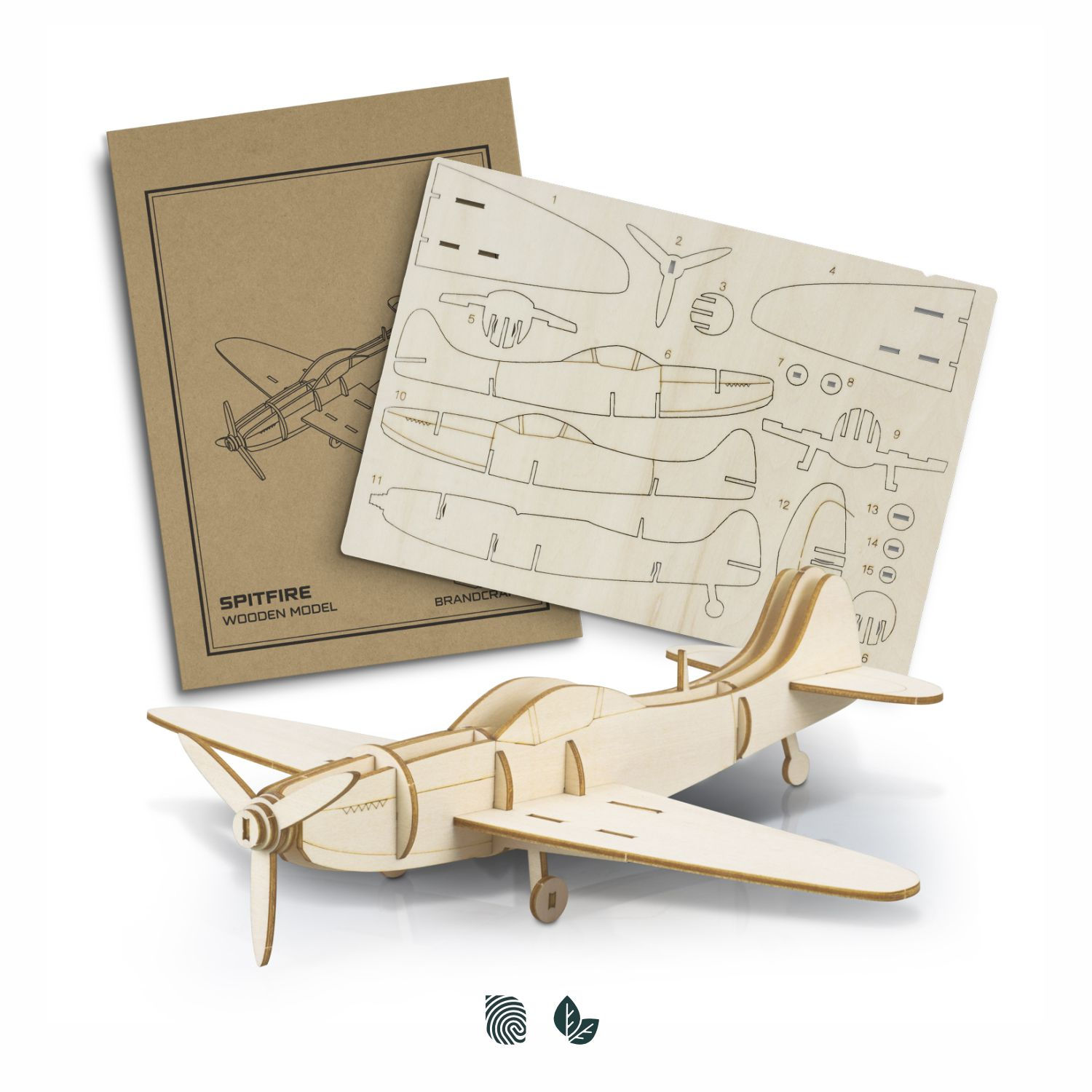 TRENDS | BRANDCRAFT Spitfire Wooden Model