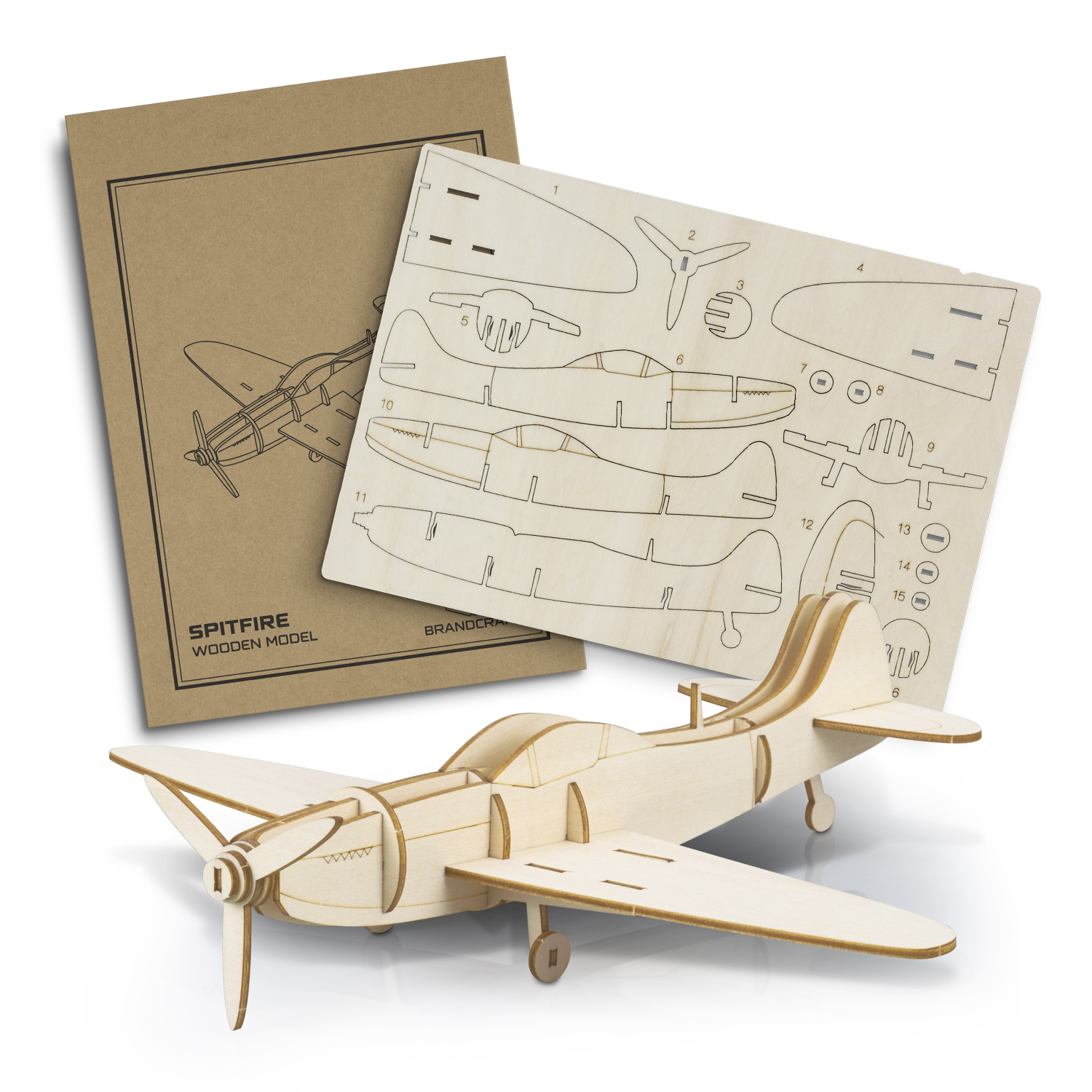 TRENDS | BRANDCRAFT Spitfire Wooden Model