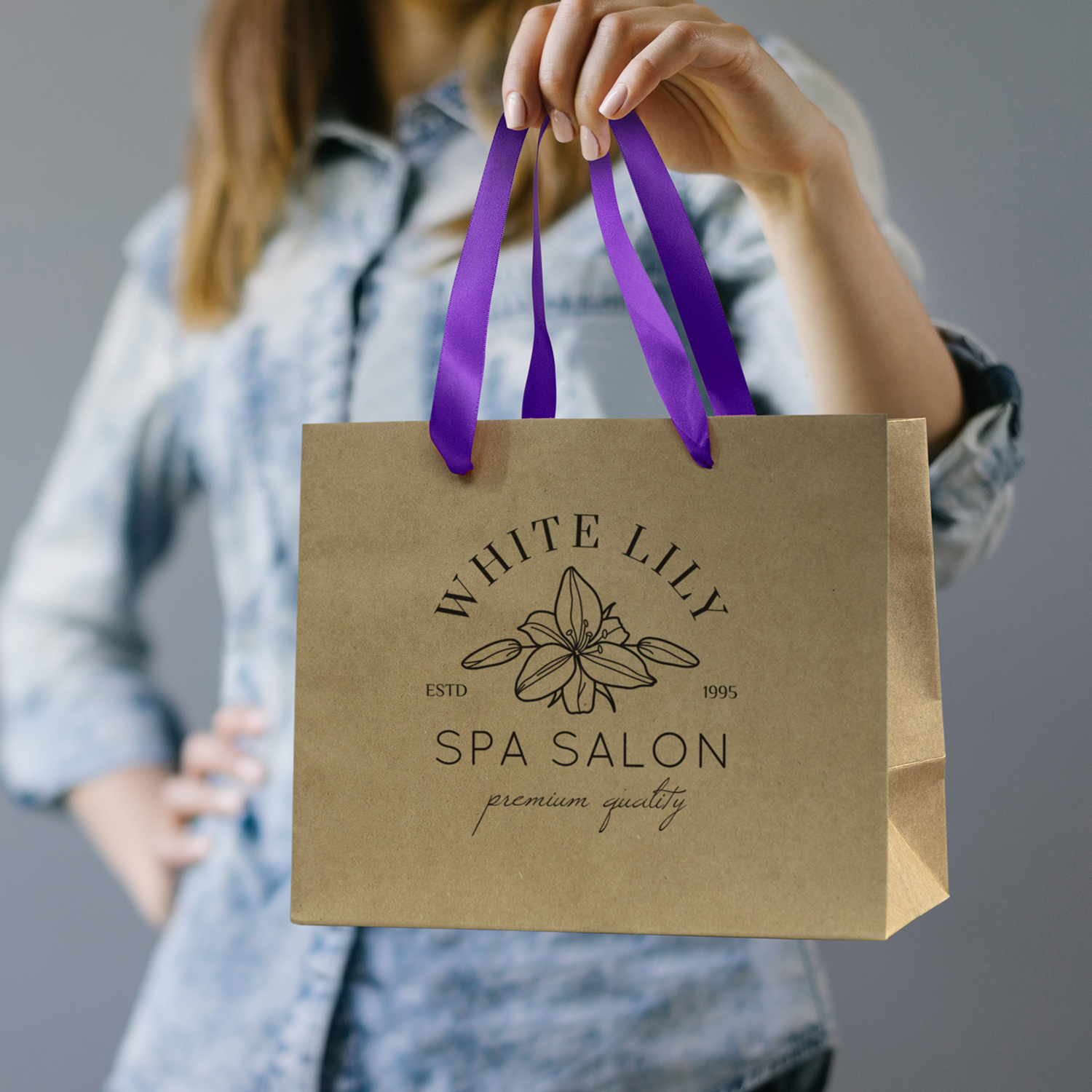 TRENDS | Medium Ribbon Handle Paper Bag