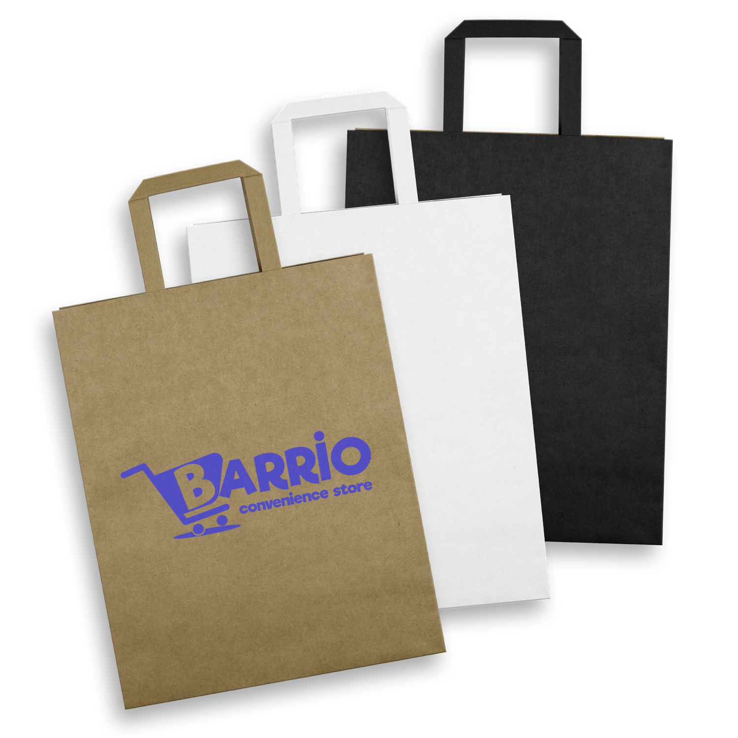 TRENDS | Large Flat Handle Paper Bag Portrait