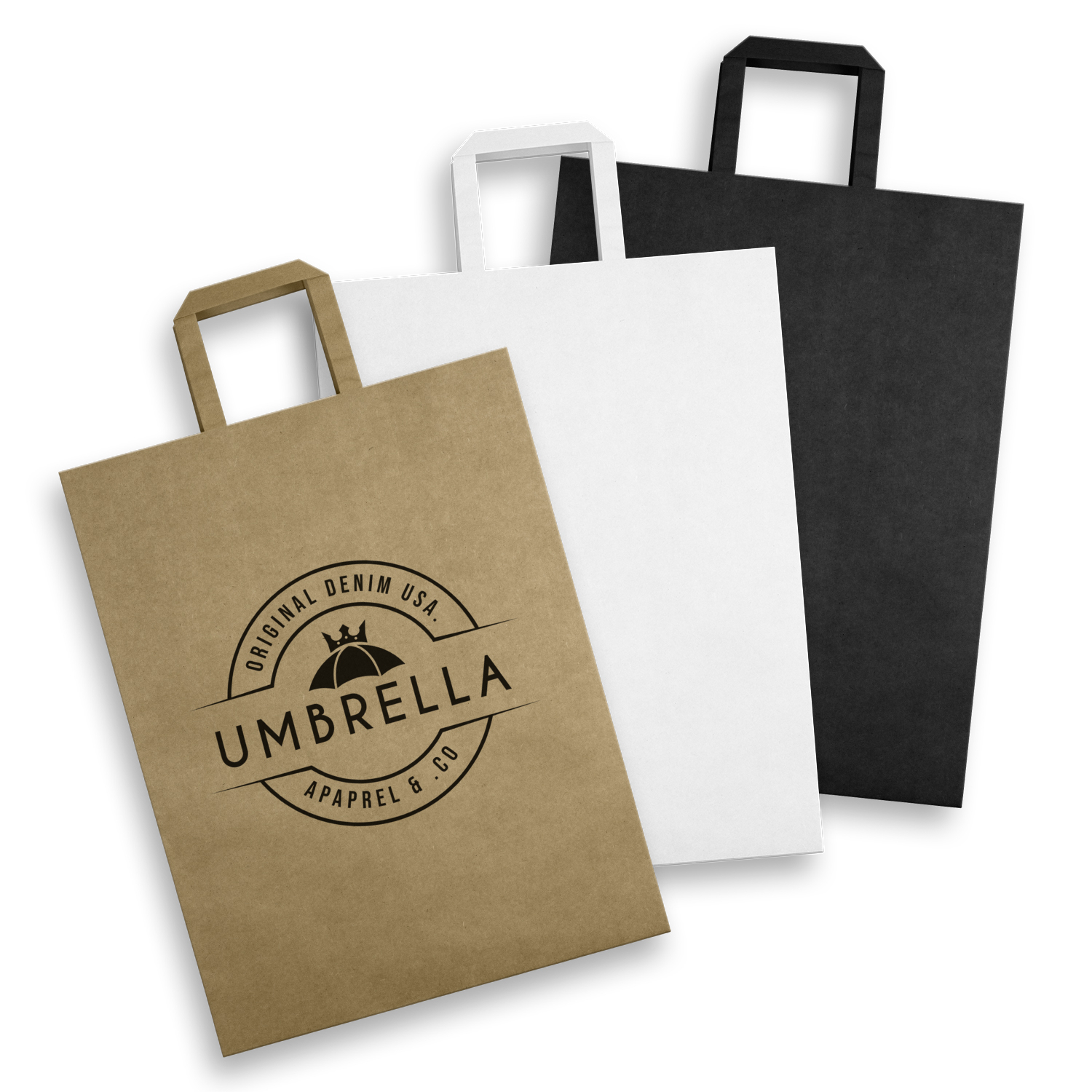 TRENDS | Extra Large Flat Handle Paper Bag Portrait