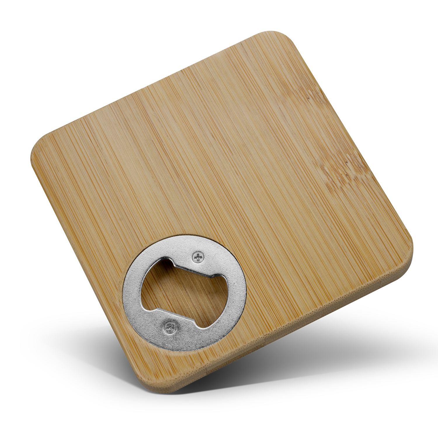 TRENDS | Bamboo Bottle Opener Coaster - Square