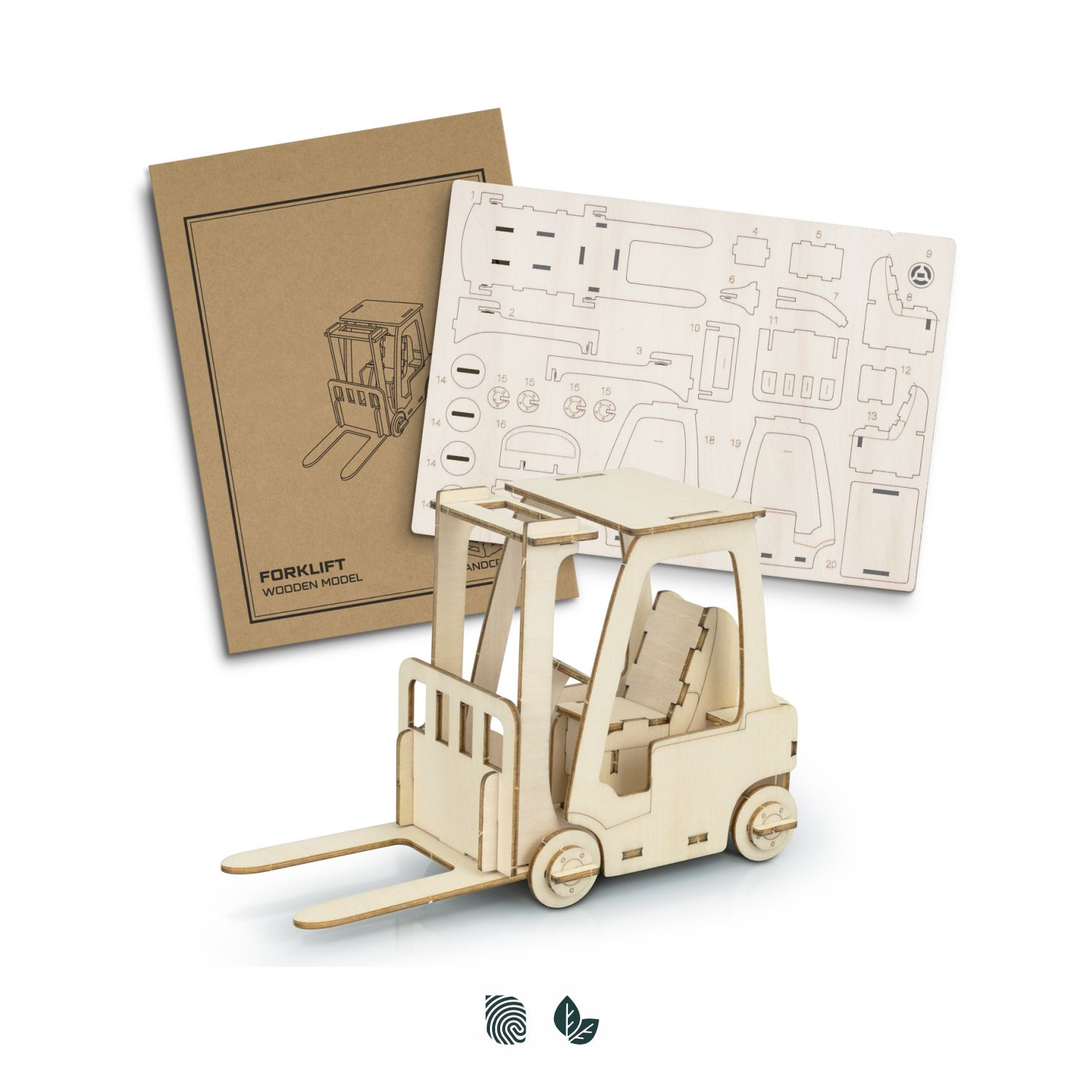 TRENDS | BRANDCRAFT Forklift Wooden Model