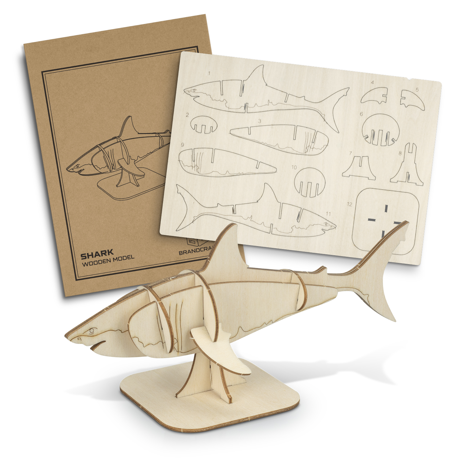 TRENDS | BRANDCRAFT Shark Wooden Model