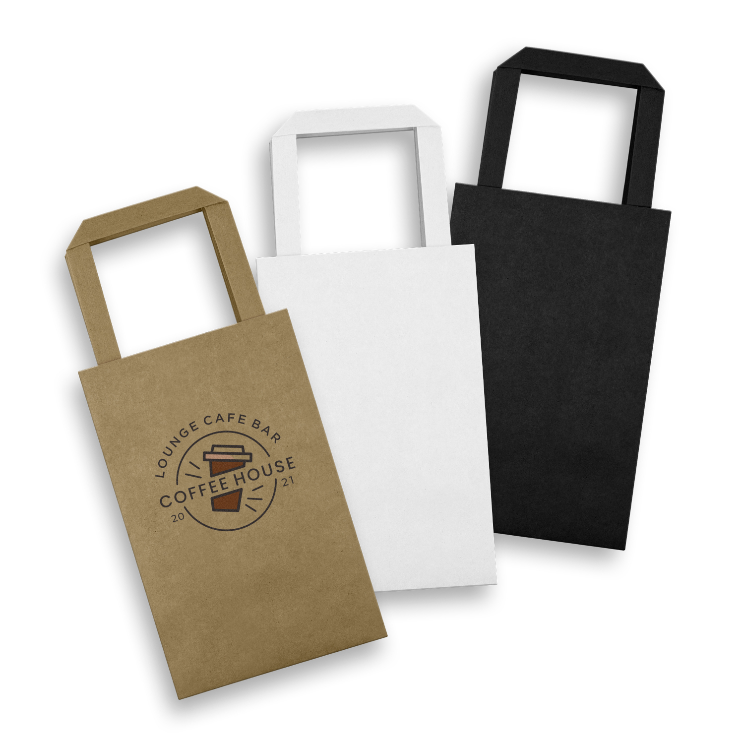TRENDS | Small Flat Handle Paper Bag Portrait