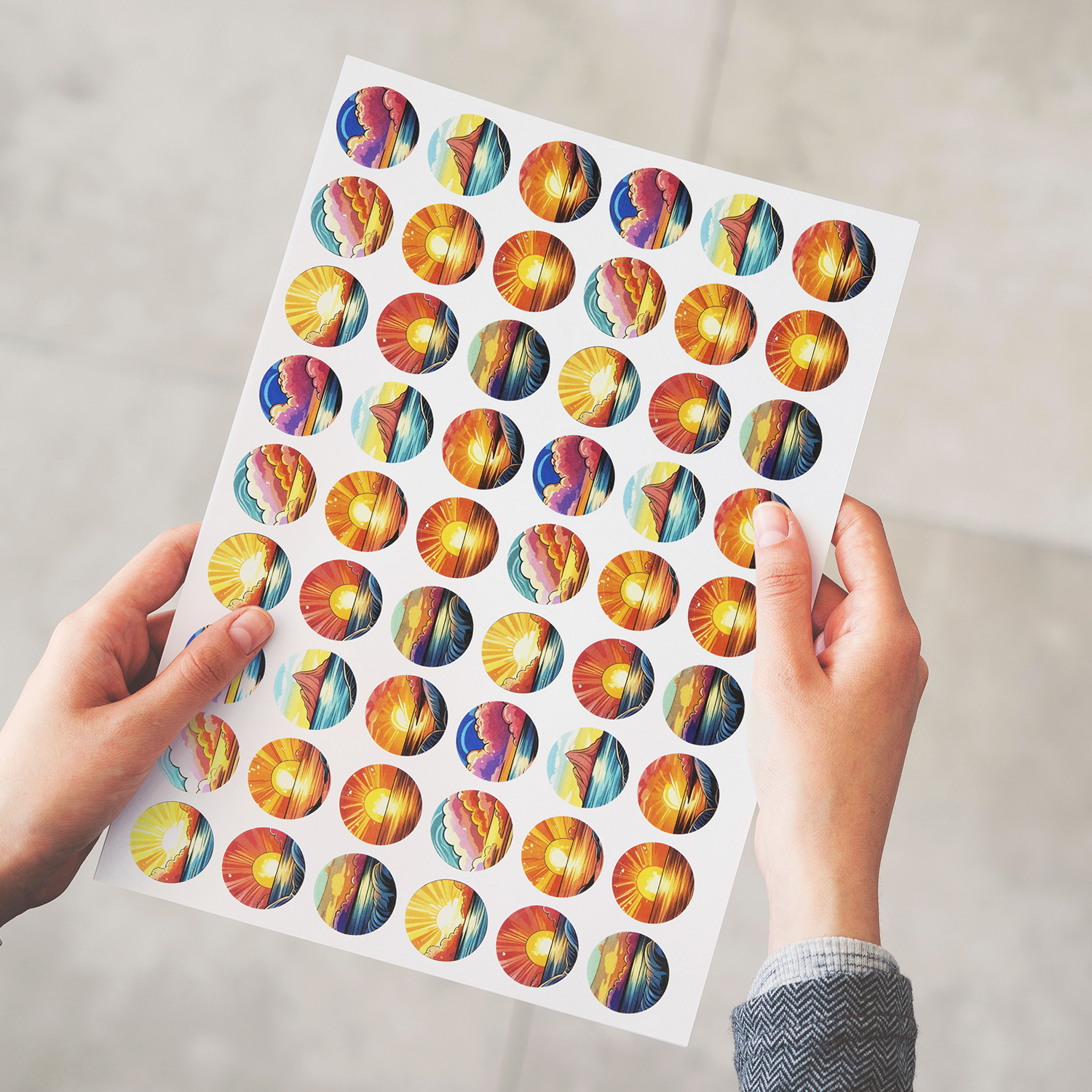 TRENDS | Sticker Sheet 26mm Circle - Matte